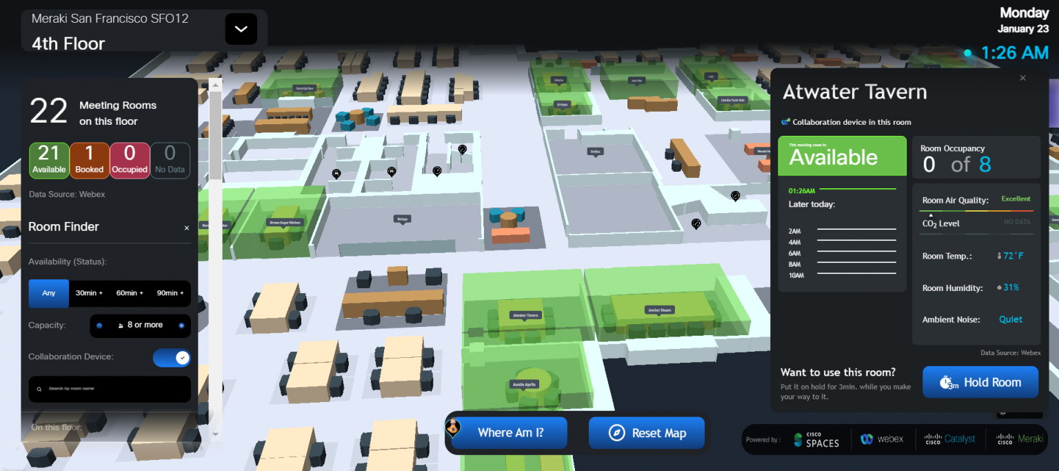 Simplify meeting room booking with Spaces Meeting Room Finder